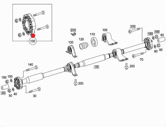Муфта карданного вала Mercedes Benz W204 перед. | Автомобильные ...